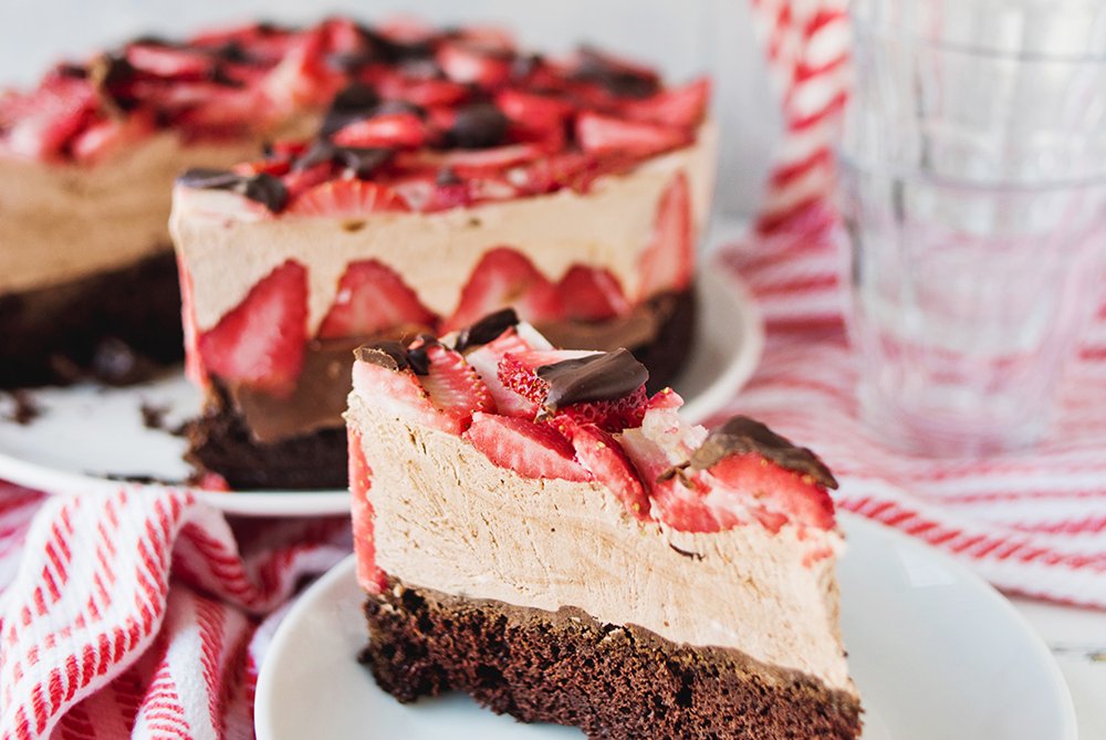 Heavenly Chocolate–Strawberry Mousse Cake - Food Gardening Network