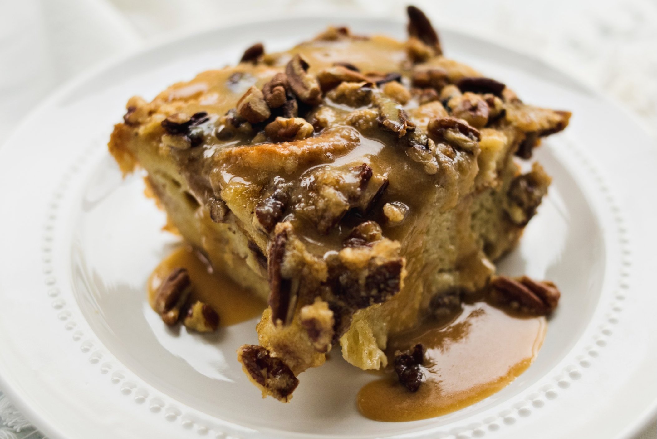 Caramel Praline Bread Pudding - Food Gardening Network