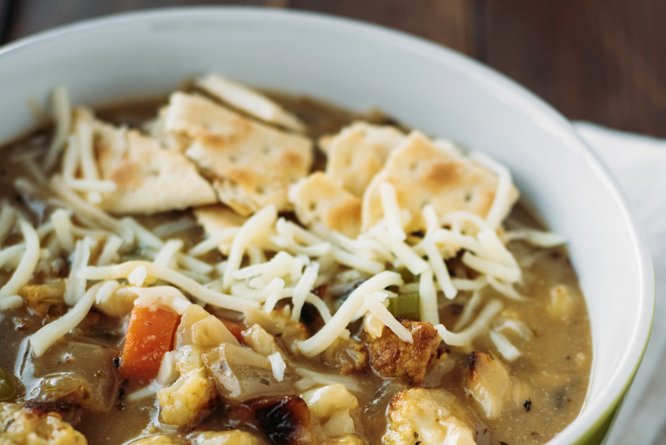 Roasted Cauliflower & Garlic Chowder - Food Gardening Network