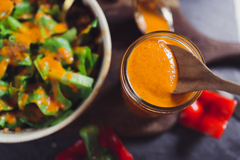 Roasted Red Pepper and Shallot Dressing - Food Gardening Network