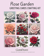Rose Garden Greeting Card Crafting Kit - Food Gardening Network