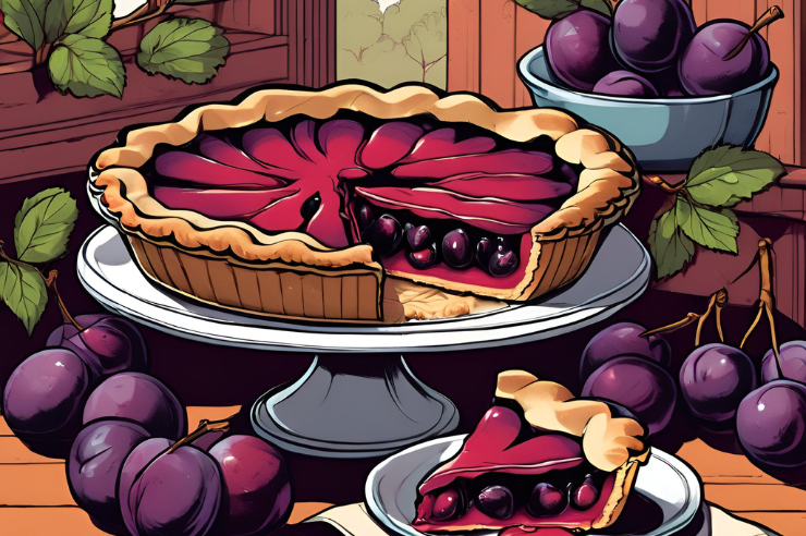 English Plum Tart - Food Gardening Network