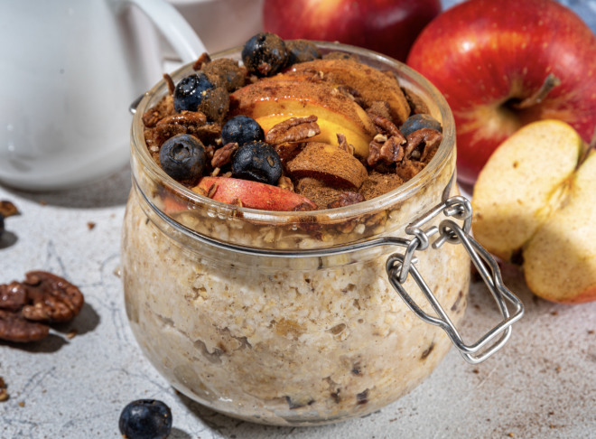 Cinnamon Apple Overnight Oats - Food Gardening Network